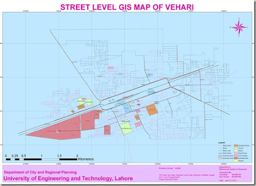 Street Level GIS Map of Vehari | Pakistan GIS